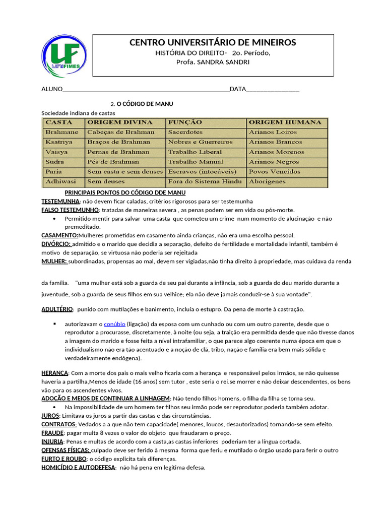 Codigo de Manu | PDF