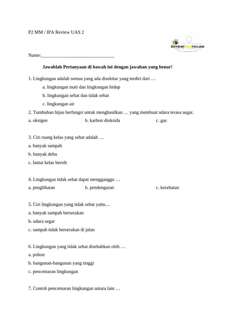 P2 MM Ipa Uas2 | PDF