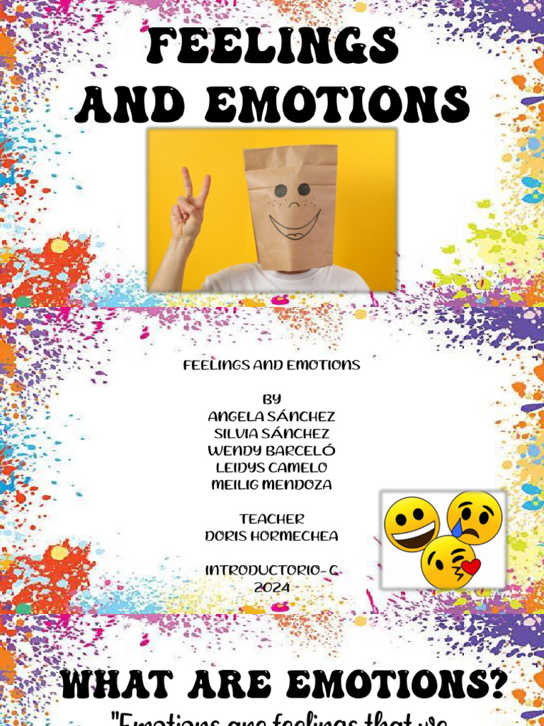 Feelings And Emotions Pdf