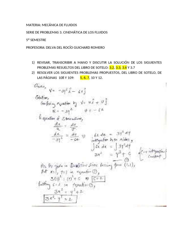 SERIE DE PROBLEMAS 3 | PDF