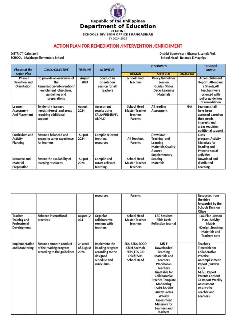 2024 Action Plan | PDF