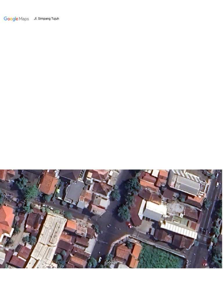 Jl. Simpang Tujuh - Google Maps | PDF