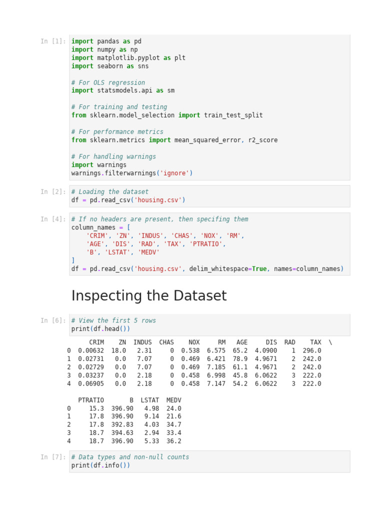 OLS Regression with Singular Matrix Handling | PDF | Errors And ...