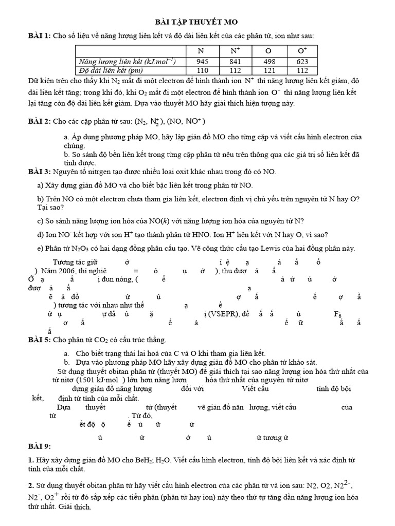 LKHH Thuyết MO 2024 | PDF