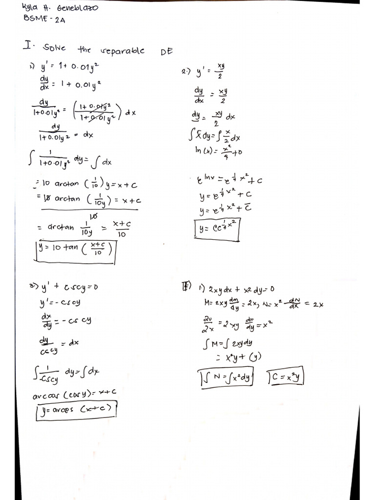 Differential equation | PDF