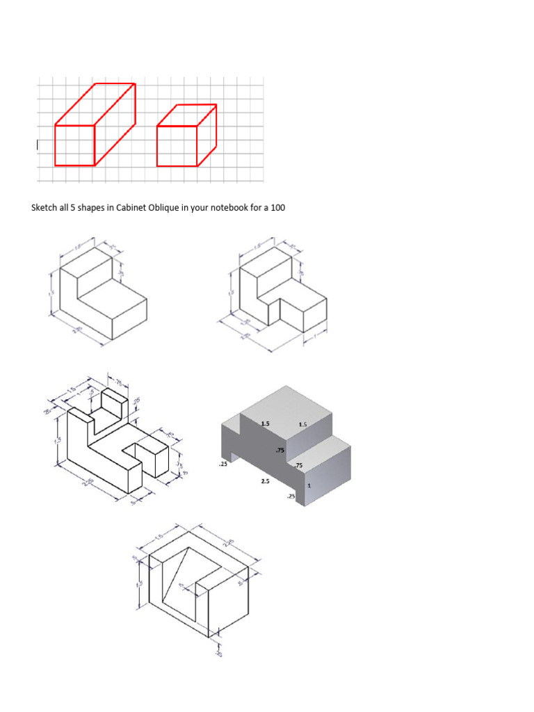 Oblique Shapes Online Print in Schoology | PDF