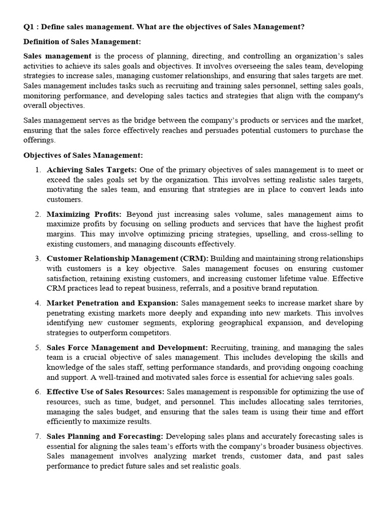 Sales and Distribution Management | PDF