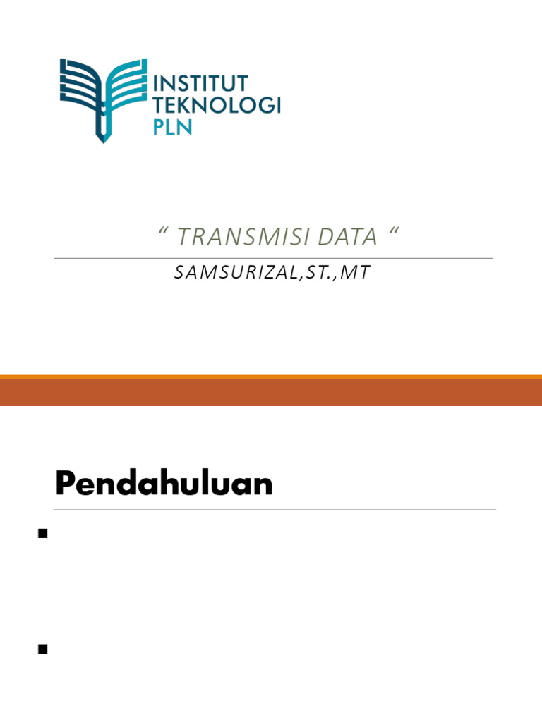Pertemuan 4 Transmisi Data Pdf