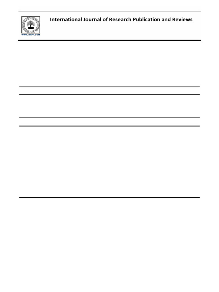 IJRPR2030 | PDF