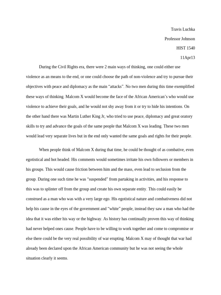 Civil Rights Paper | PDF