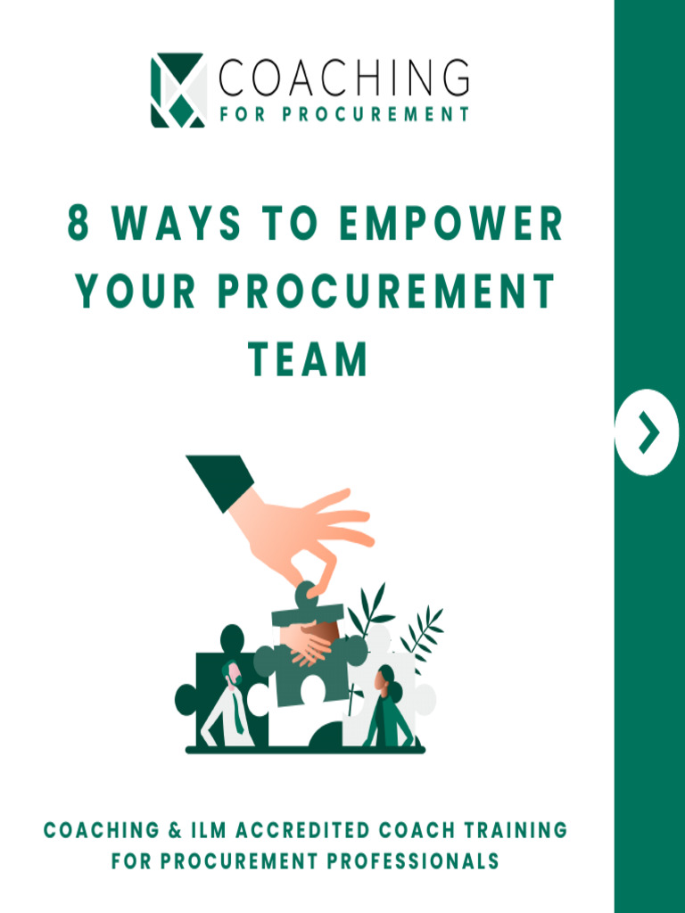 8 Ways To Empower Your Procurement Team | PDF | Social Psychology ...