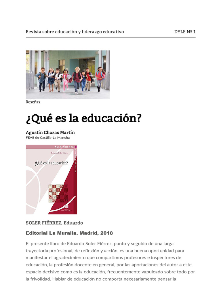 Qué Es La Educación | PDF