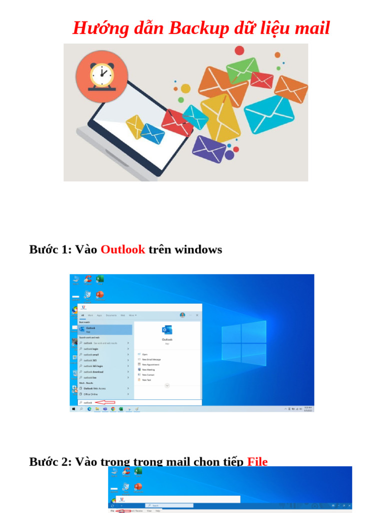 Huong Dan Backup Mail | PDF