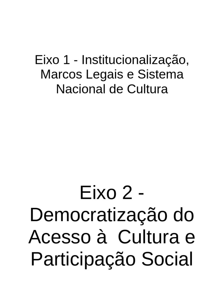 Eixo 1 | PDF