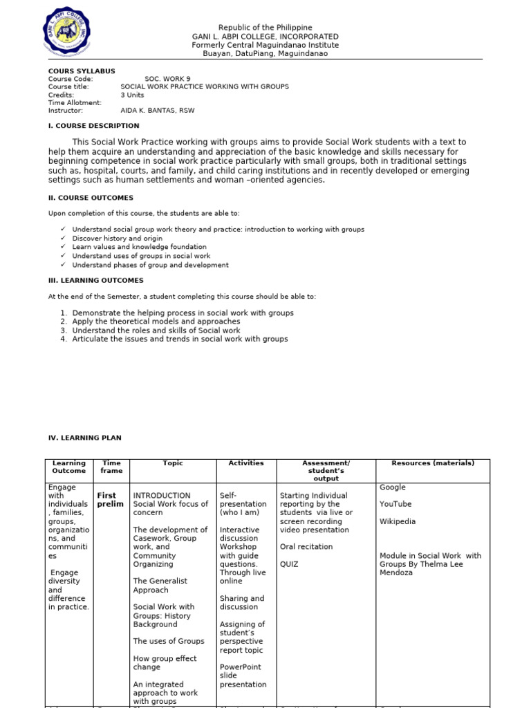 SOC WORK9 Working With Groups | PDF | Behavior Modification | Cognition