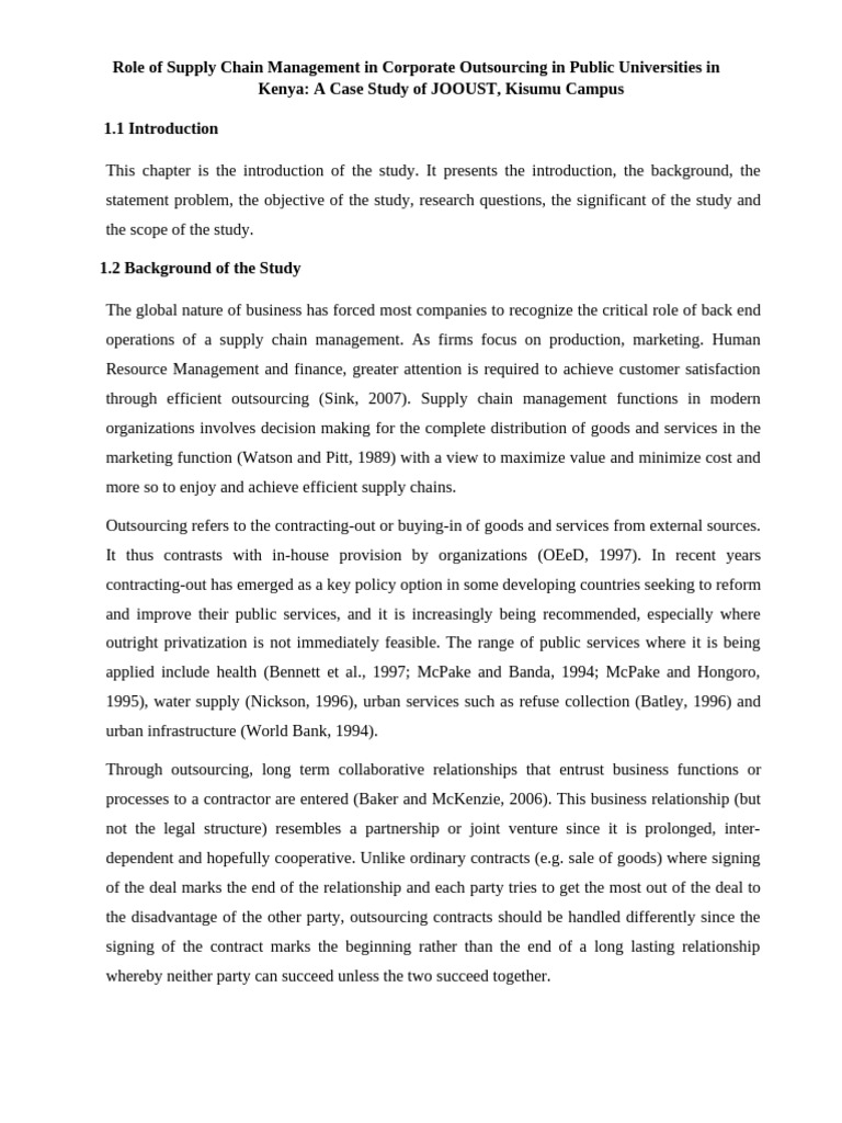 RSCM Chapter One | PDF