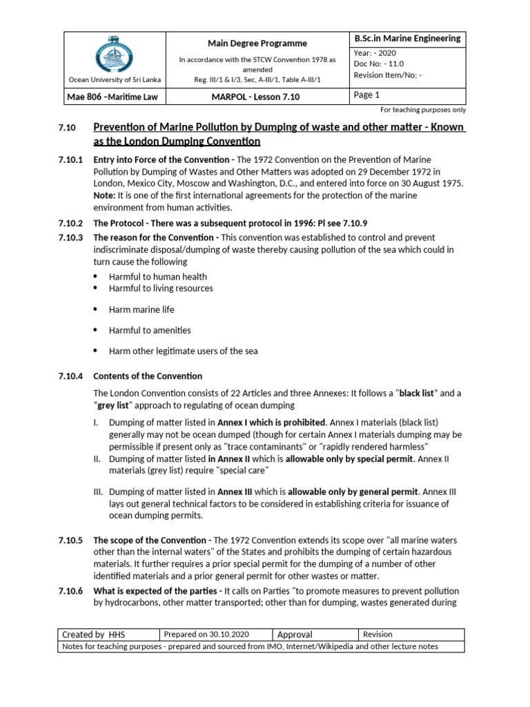 7.10 Lecture Note On LDC Ocean Uni 2020 | PDF | Materials ...