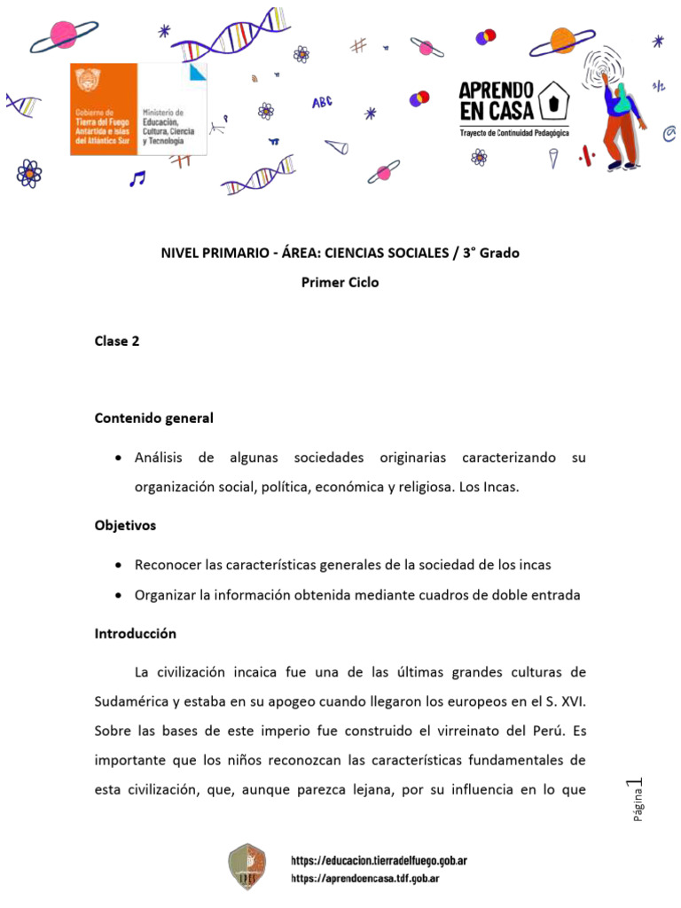 Clase 2 - PRIMARIO - CS SS - 3° Grado - REV | PDF