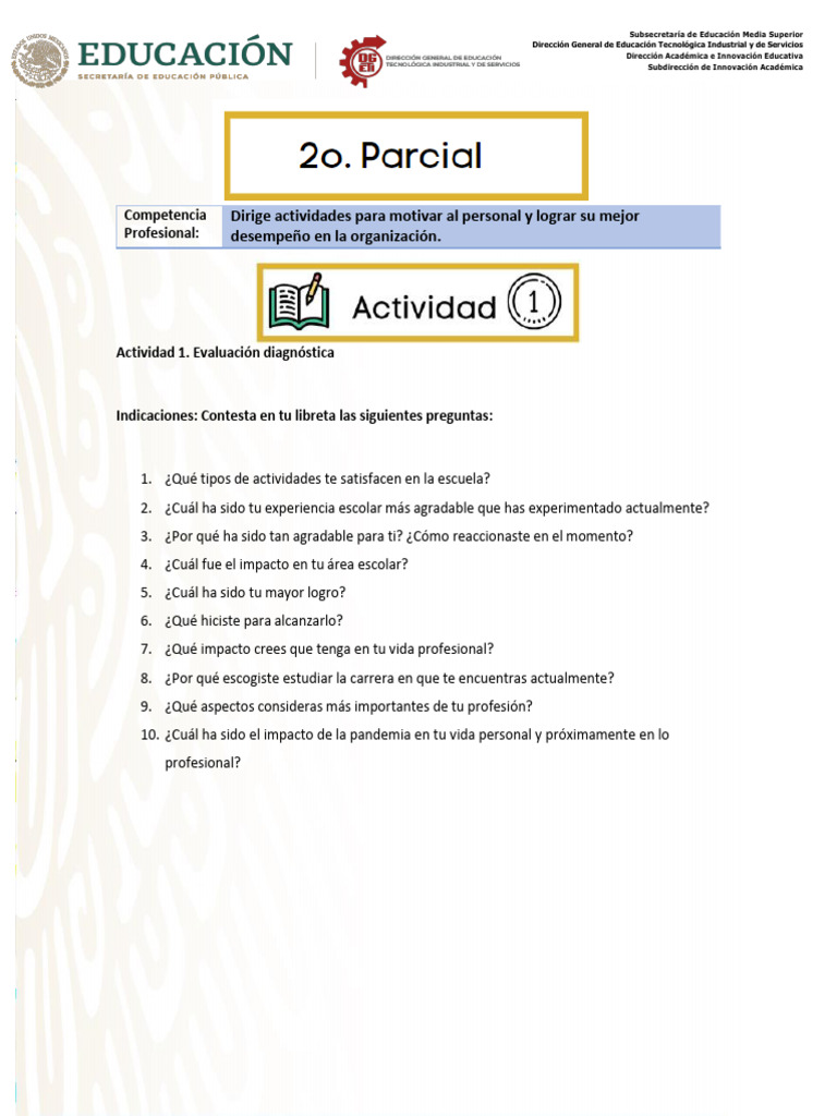 Arh Módulo II Submodulo II Parcial 2 - Motivacion | PDF