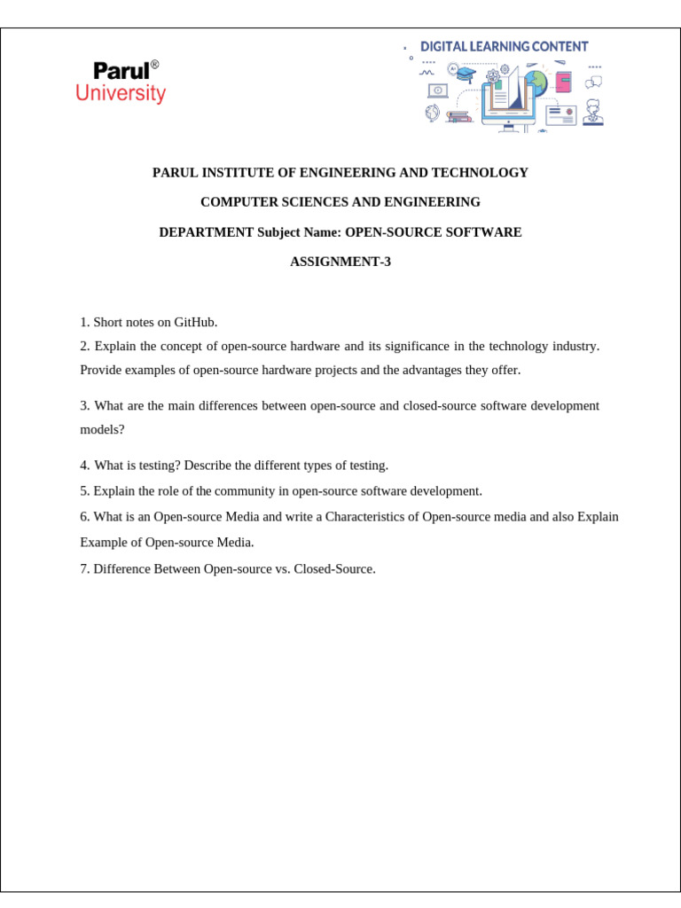 oss assignment 3 | PDF