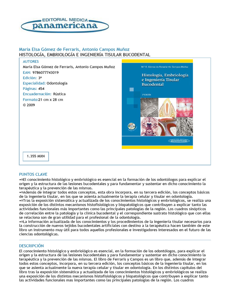 Maria Elsa Gomez de Ferraris Antonio Cam | PDF