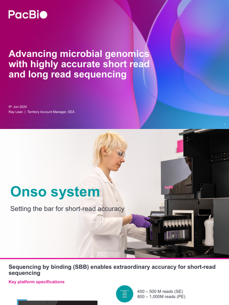 PacBio Microbial Genomic Presentation | PDF