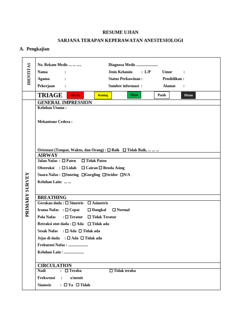 RESUME UJIAN IGD 3 | PDF