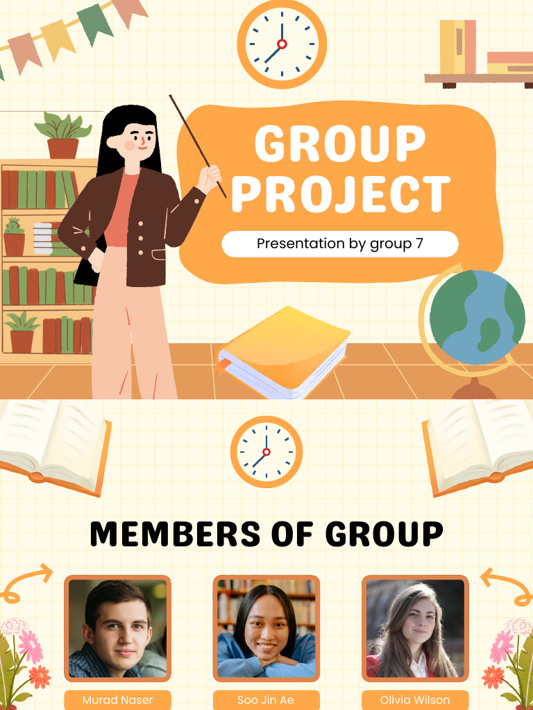 Orange Illustrative Group Project Presentation | PDF