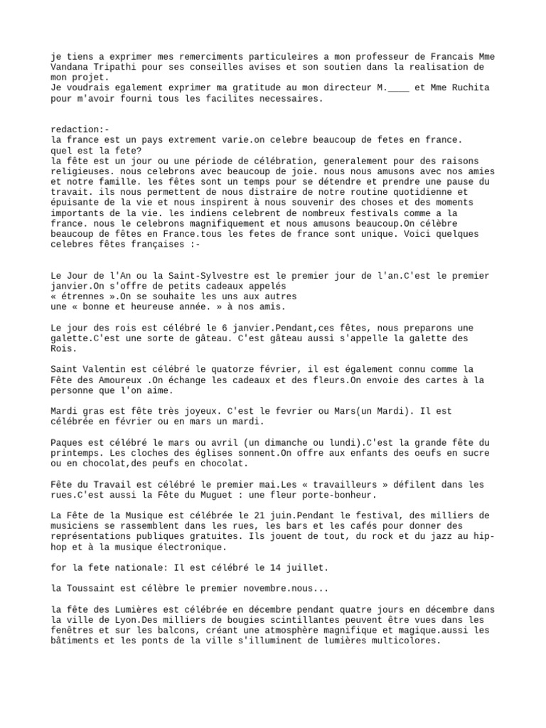 French Project | PDF