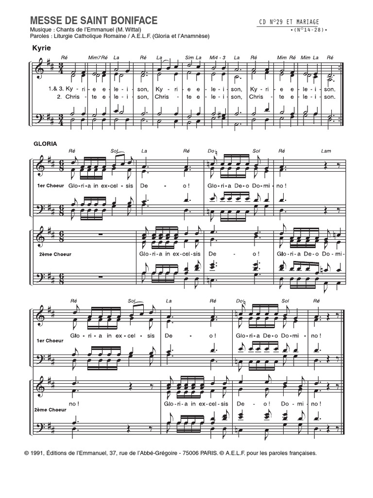 Messe de Saint Boniface 241001 065520 | PDF