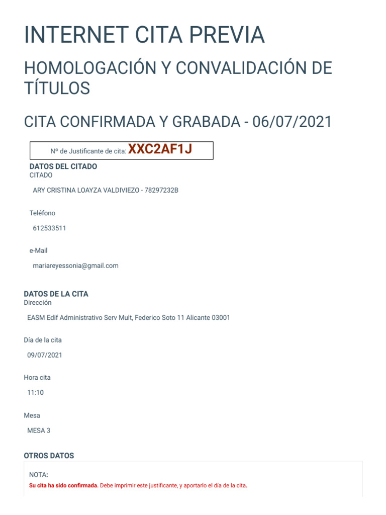 Proceso Automático para La Solicitud de Cita Previa | PDF