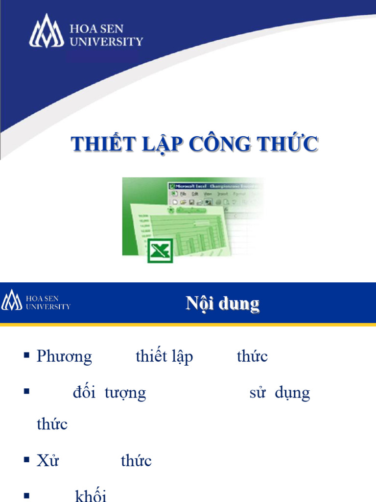 Thiet Lap Cong Thuc | PDF