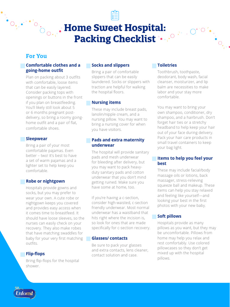 hospital-packing-checklist-2020 | PDF