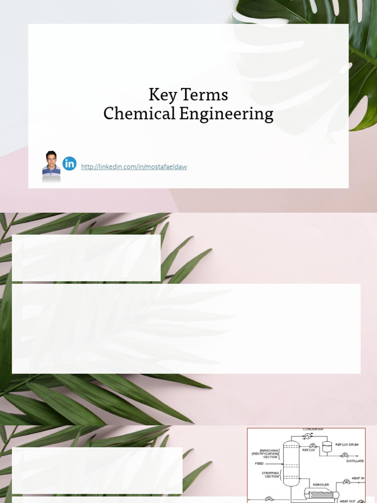 Key Terms Chemical Engineering | PDF