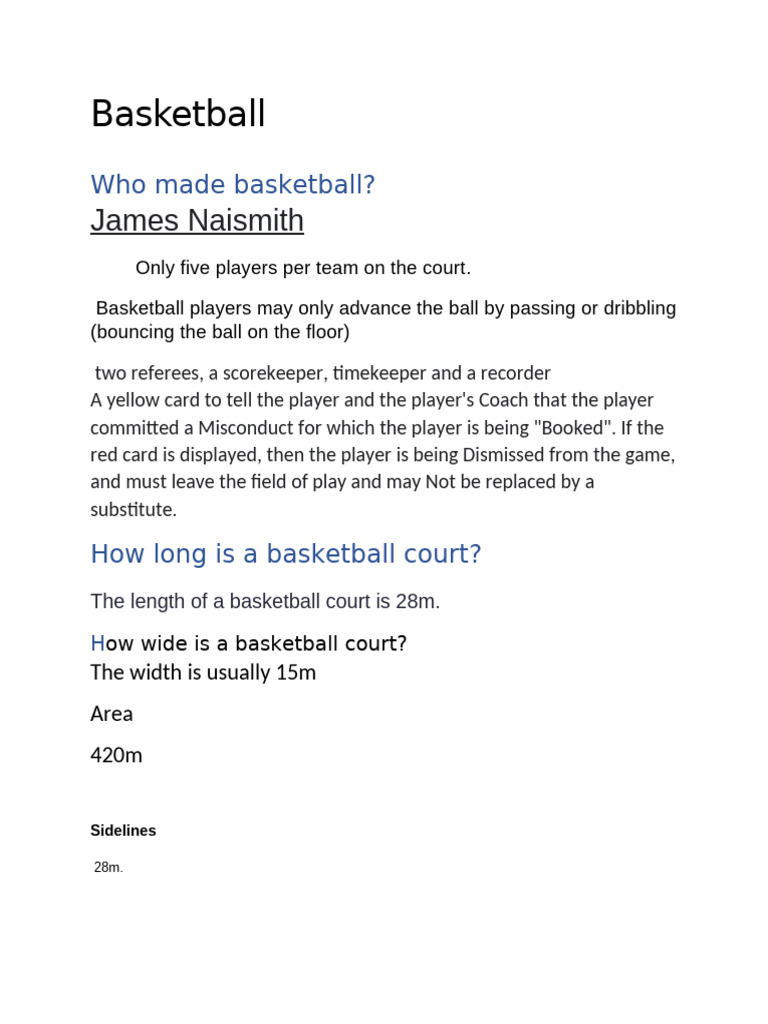 Basketball | PDF