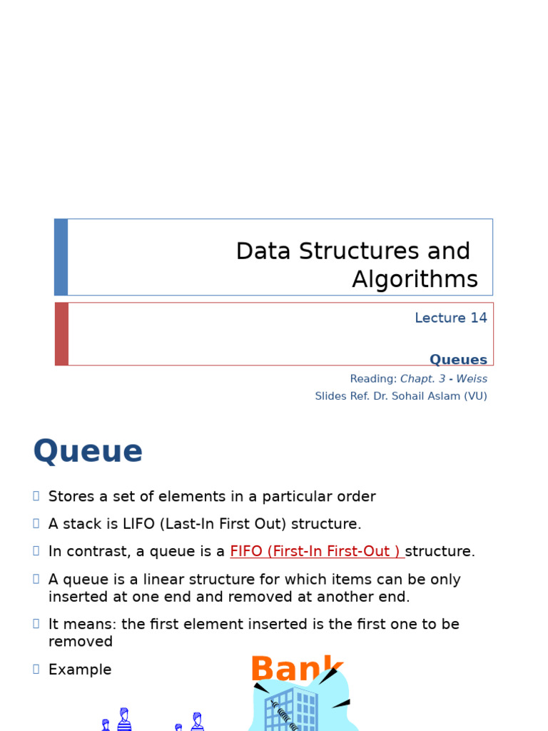 Lecture 11 - Queues (i) | PDF Lecture 11 - Queues (i) | PDF