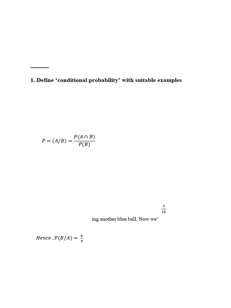 Mathematics For Computing | PDF | Random Variable | Probability ...