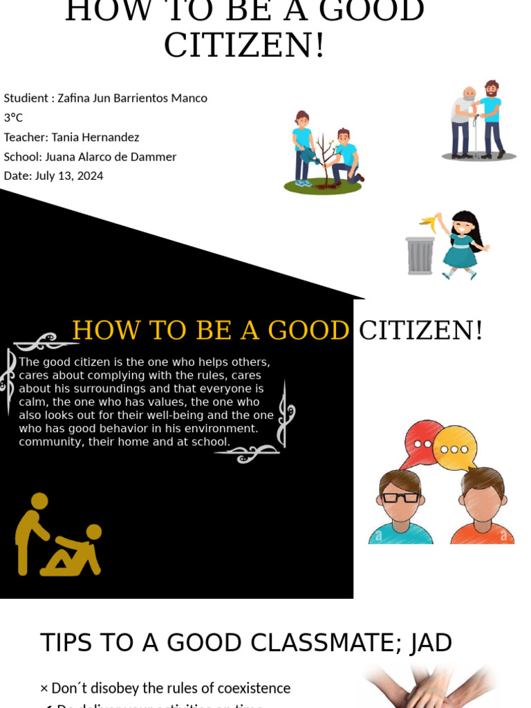 How To Be A Good Citizen! | PDF