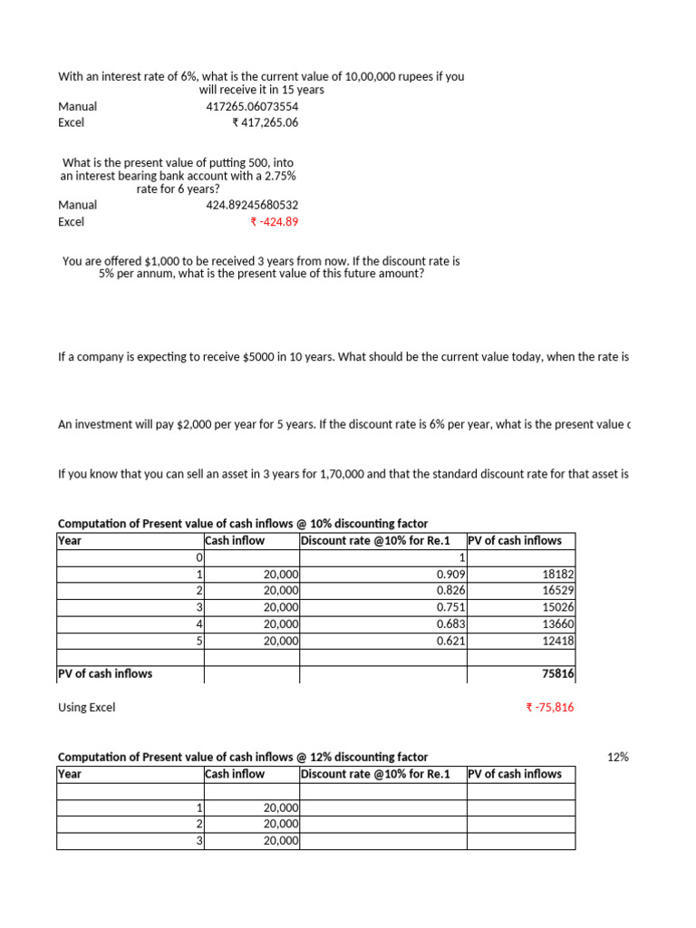 Excel Chap 2 Part 2 | PDF