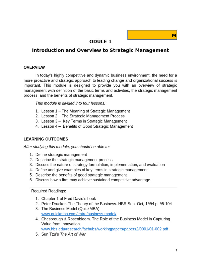 Module 1 | PDF