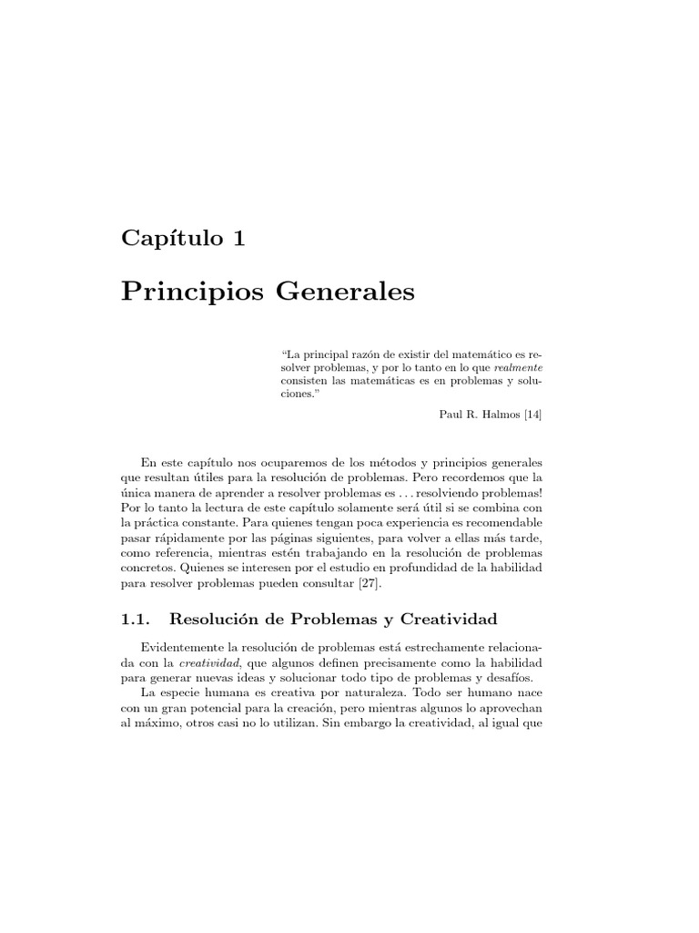 Capitulo I - Principios Generales | PDF