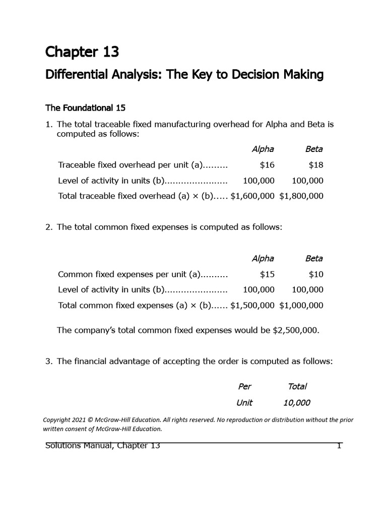 Chapter 13 Solution | PDF