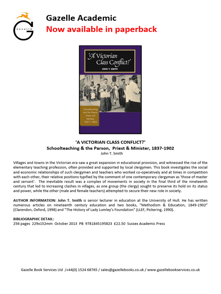 A Victorian Class Conflict Schoolteachin | PDF