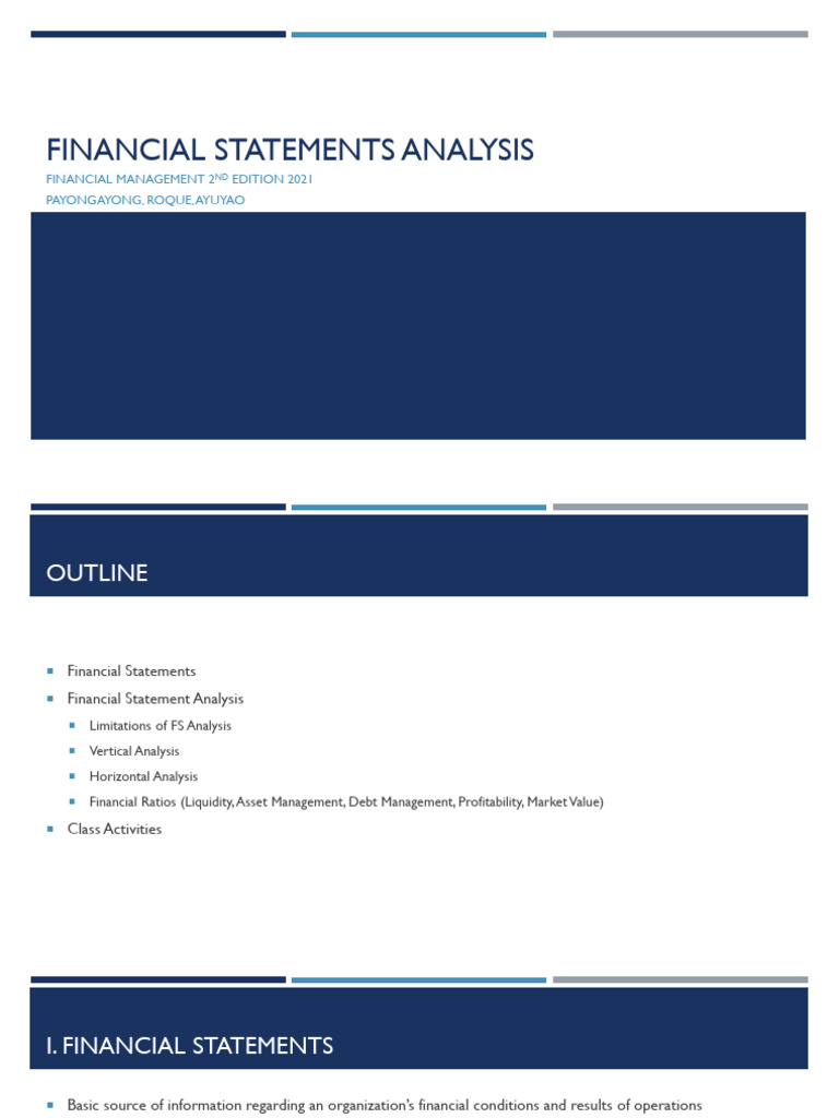 01 Financial Statements Analysis | PDF