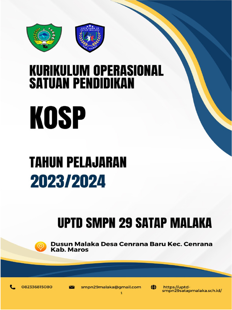 KOSP SMPN 29 Satap Malaka 2023-2024 | PDF