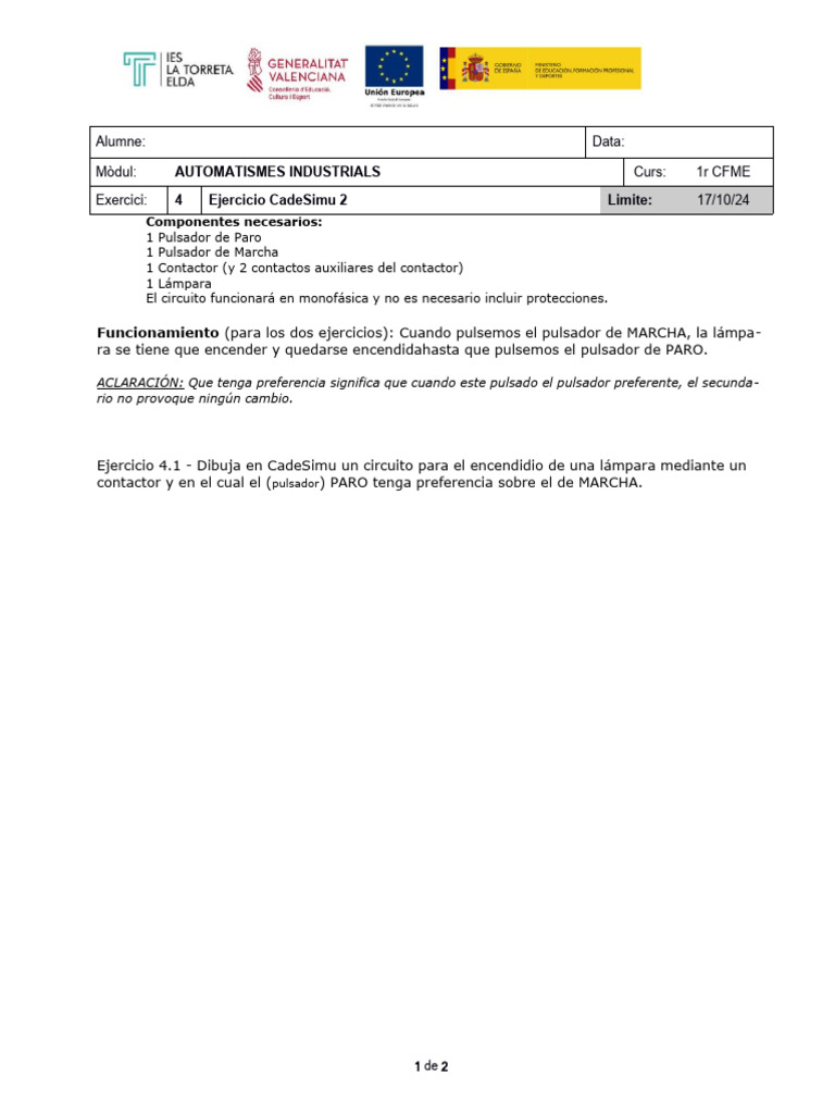 Exercici 4 - CadeSimu 2n | PDF