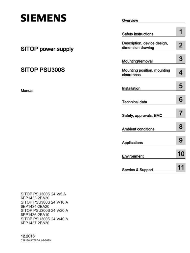 Sitop Psu300s | PDF
