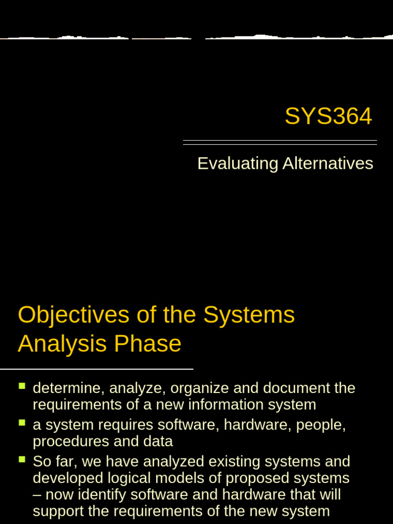 Evaluating Alternatives | PDF