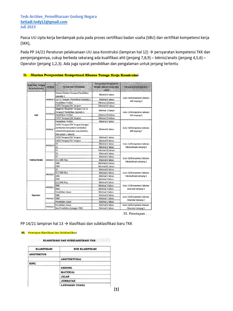 Teds Archive - SKK Dan SBU BARU | PDF