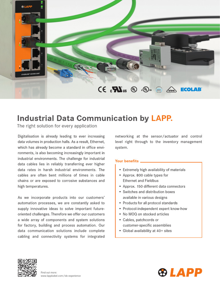 One - Pager Industrial Communication | PDF